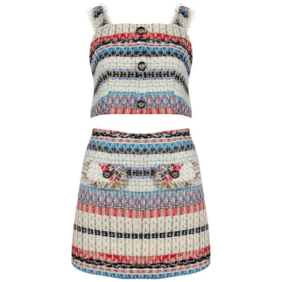 Excessive Behavior | Skirts | Mini Tweed 2 Piece Skirt Set | Poshmark